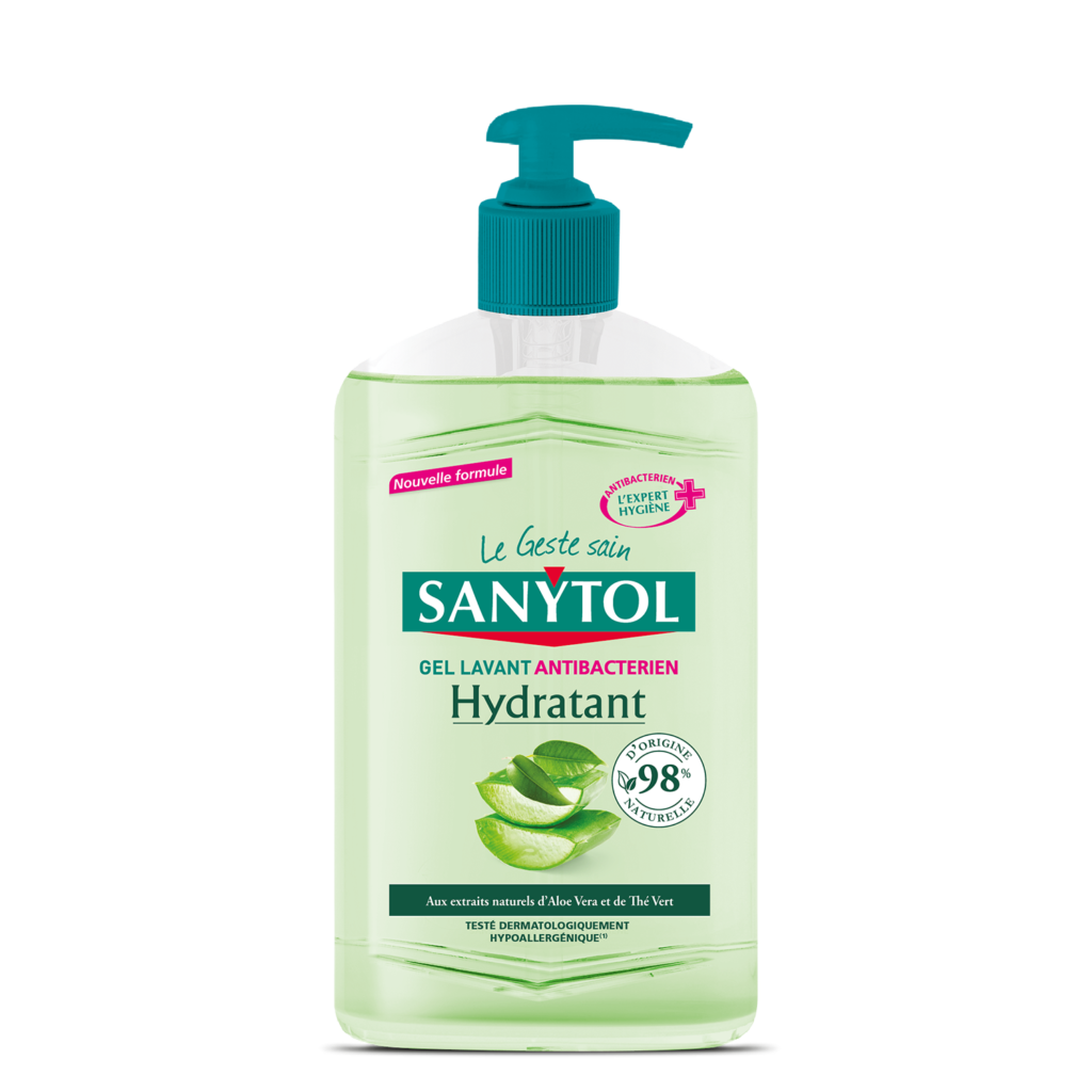 Moisturizing Antibacterial Soap - Aloe Vera & Green Tea - Sanytol