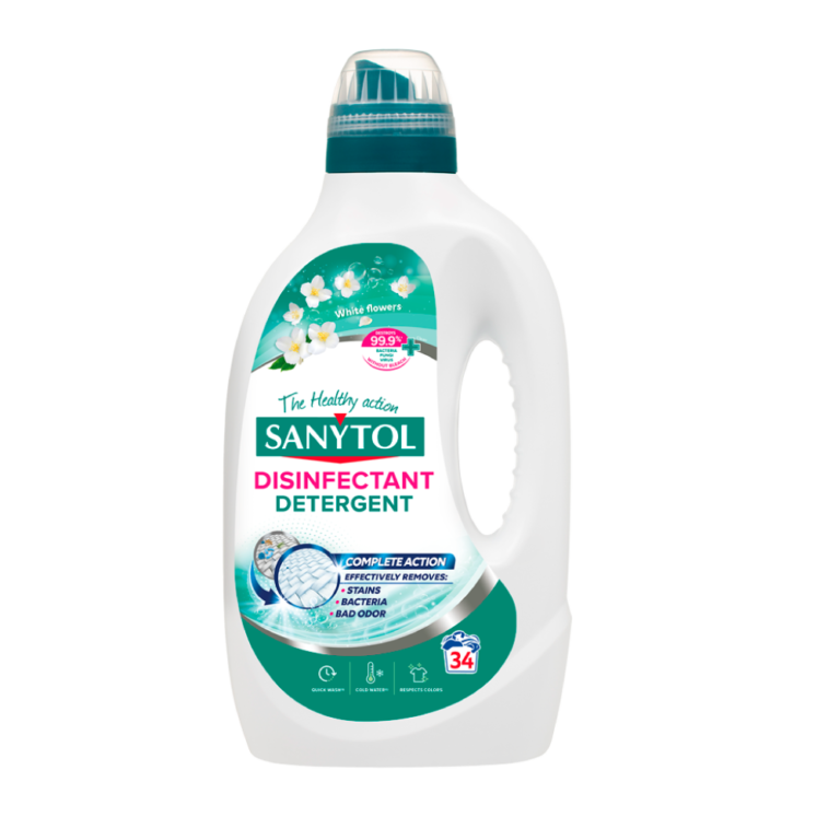 Disinfectant Detergent for Laundry - White Flowers - Sanytol